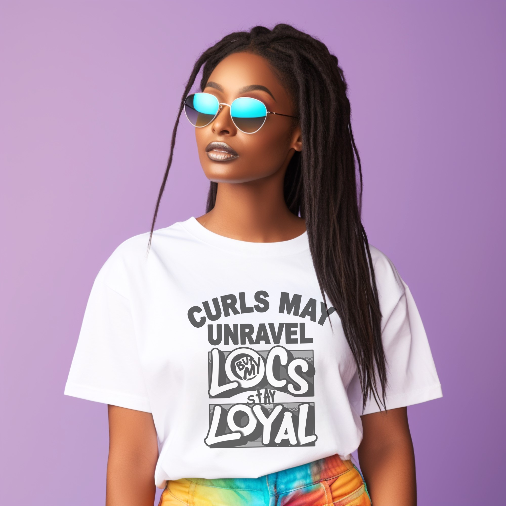 Curls May Unravel Locs Stay Loyal Casual Wear Gift for Locs Lovers Afr – Kinks & Things
